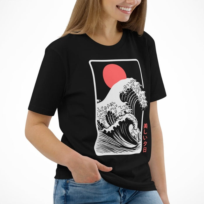 Japanese Tee Shirt - Sunset Kanagawa | Japan Avenue