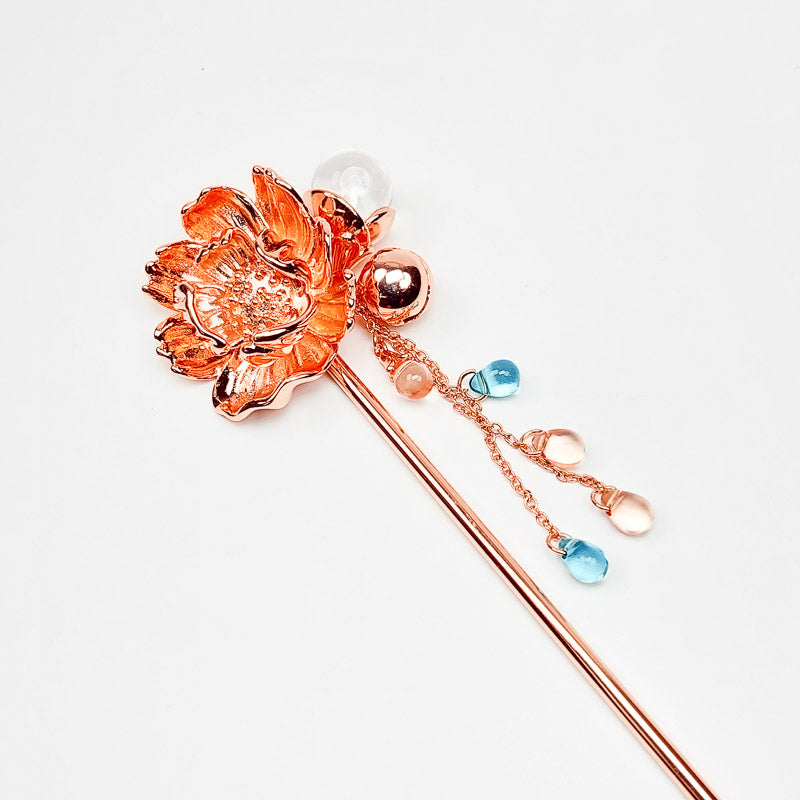 Kanzashi Hair Stick - Peony | Japan Avenue