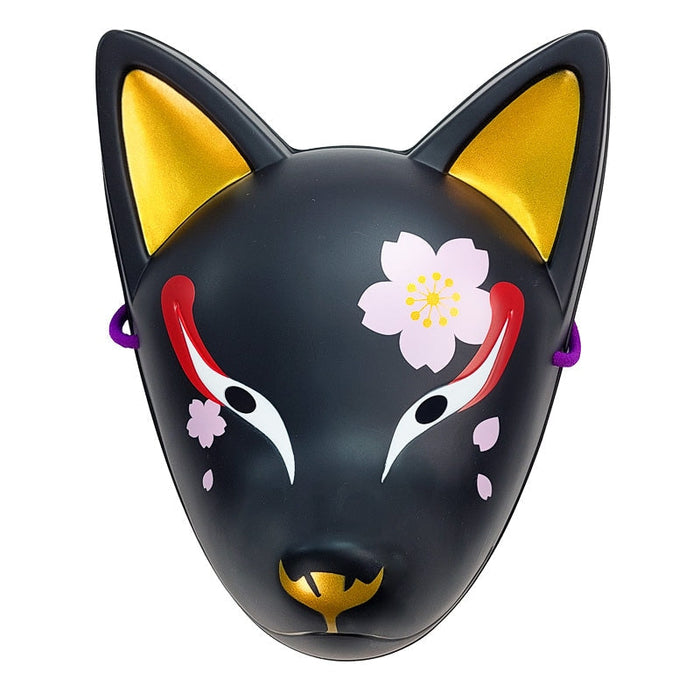 Traditional Japanese Fox Mask - Black | Japan Avenue